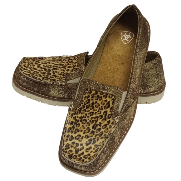 Ariat | Shoes | Ariat Cruiser Easy Flex Brown Leopard Print Metallic ...
